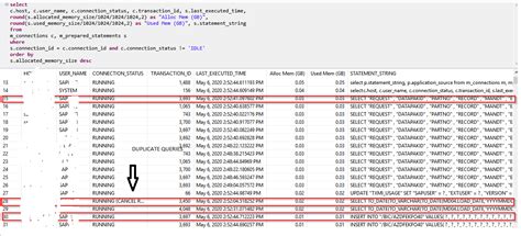 How To Find Out Duplicate Sql Reports Run By The S Sap Community
