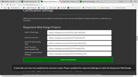 Why I Am Not Getting Certificate The Freecodecamp Forum
