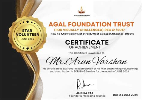 arun varshan on linkedin agalfoundation agalfoundationvolunteers starvolunteer scribe…
