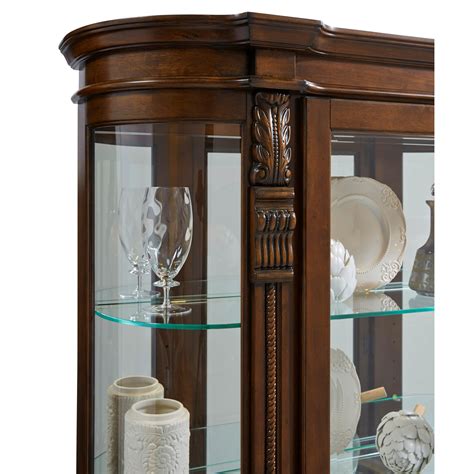 Pulaski Furniture Curios 102003 Traditional Curved Living Room End