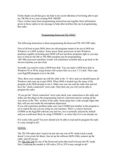 Programming Kenwood Free