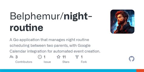 GitHub Belphemur Night Routine A Go Application That Manages Night Routine Scheduling Between