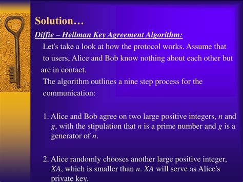 Ppt Implementing The Diffie Hellman Key Agreement Using Data Encryption Standard Powerpoint