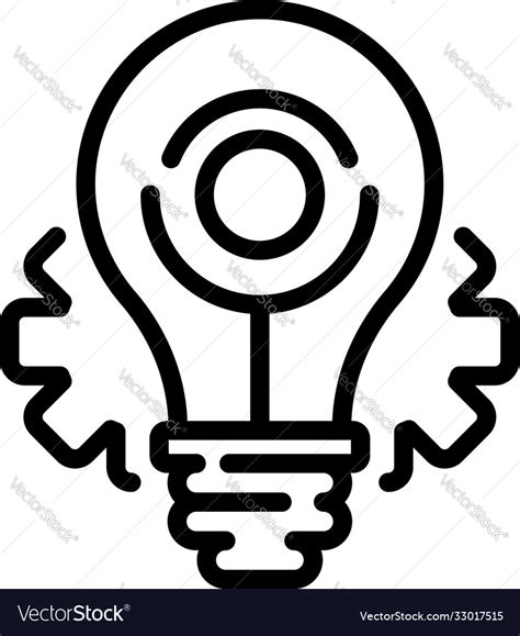 Restructuring Idea Icon Outline Style Royalty Free Vector