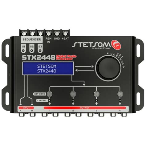 Processador de Áudio Stetsom STX 2448 com Sequenciador