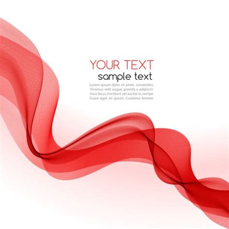 Abstract Red Color Wave Design Element Royalty Free Vector