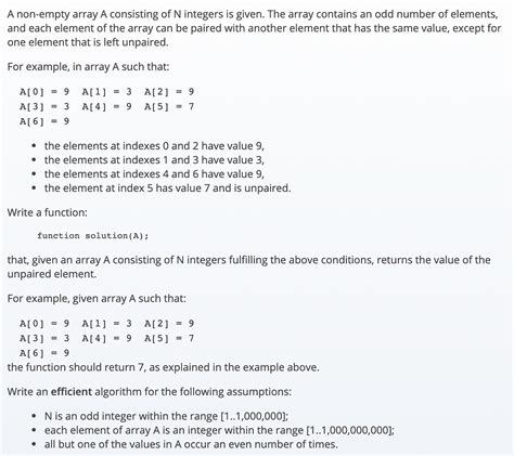 Es6 Solution Odd Occurences In Array — Codility Lesson 2 Madhuri