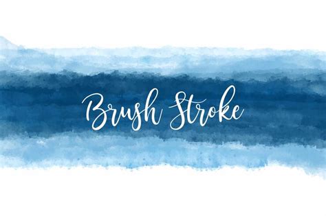 현대 블루 브러시 스트로크 수채화 배경 무료 벡터