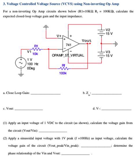 Solved 3 Voltage Controlled Voltage Source Vcvs Using