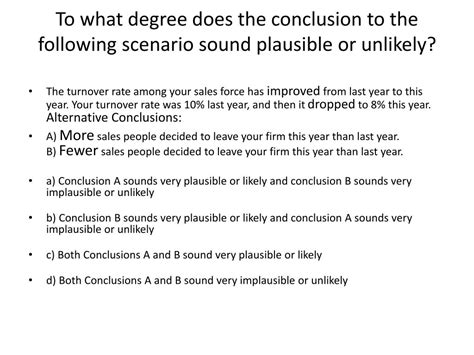 Ppt Plausible And Implausible Scenarios Powerpoint Presentation Free