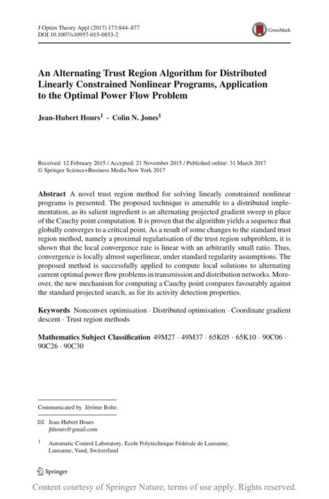 An Alternating Trust Region Newton Algorithm For Distributed Bound Constrained Nonlinear