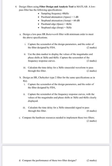 4 Design Filters Using Filter Design And Analysis