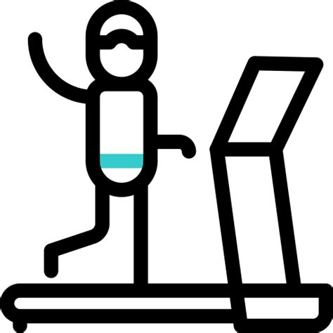Treadmill Basic Accent Outline Icon Treadmill Basic Accent Outline Icon