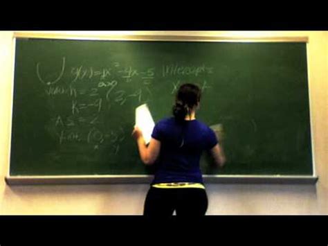 How To Sketch The Graph Of A Parabola Using Vertex And Intercepts YouTube