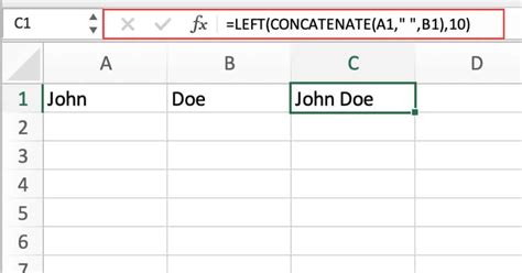 Excel Left Function Sheet Leveller