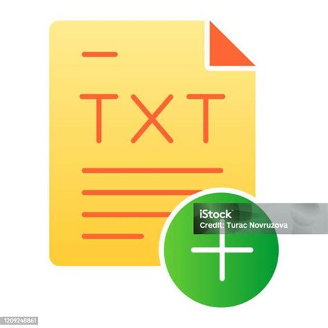 Txt 문서 플랫 아이콘입니다 파일 Txt 형식 벡터 그림 흰색에 격리 웹 및 응용 프로그램을 위해 설계된 Txt 파일 그라데이션 스타일 디자인을 추가합니다 0명에 대한