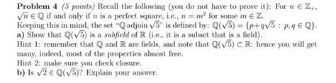 Solved Problem 4 5 Points Recall The Following You Do