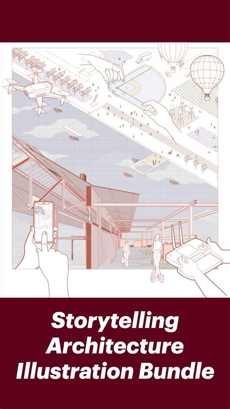 Storytelling Architecture Illustration Bundle Architecture Illustration Architecture Drawing