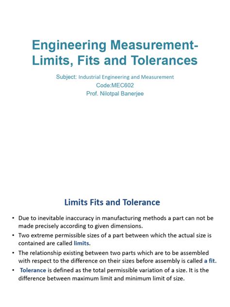 Limits Fits And Tolerances Nb 001 Download Free Pdf Engineering Tolerance Applied