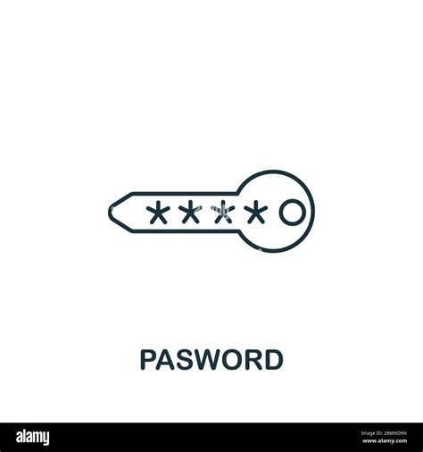 Password Icon From Security Collection Simple Line Element Password