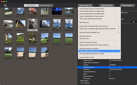 How To Batch Add Gps Location Place On Photos On Mac