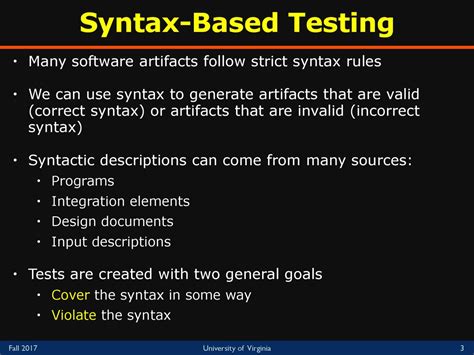Syntax Based Testing Cs 4501 6501 Software Testing Ppt Download