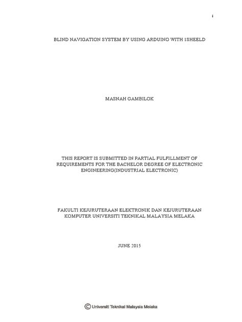 blind navigation system by using arduino with 1sheeld pdf visual