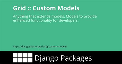 django packages custom models