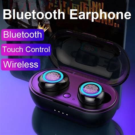 Bluetooth Earphone TWS Y50 True Wireless Earbuds Touch Control Wireless Headset With Mic And