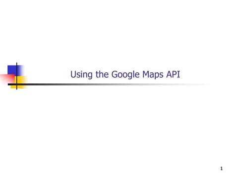 PPT Using The Google Maps API PowerPoint Presentation Free Download ID