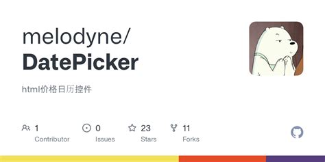 Github Melodyne Datepicker Html
