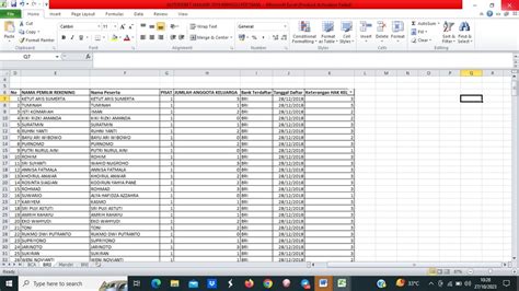 ENTRY DATA MICROSOFT EXCEL INPUT DATA PEKERJAAN DAN TUGAS