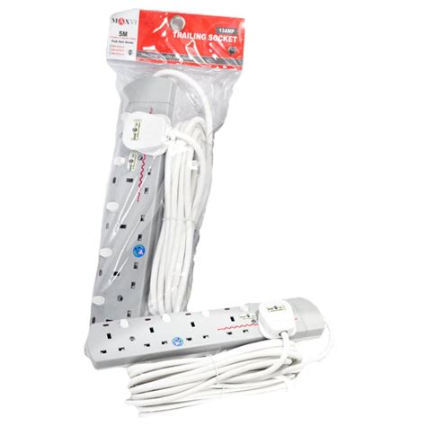 Maxvi Trailing Socket CW Plug Top Wire SIRIM