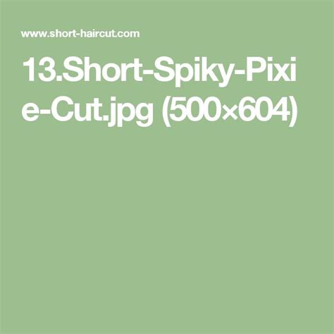 Spiky Pixie Short Hair Cuts