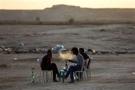 Eritrean Refugees Smoke Water Pipes Drink Editorial Stock Photo Stock Image Shutterstock