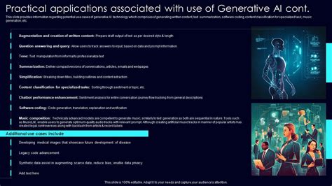 Practical Applications Associated Exploring Rise Of Generative AI In Artifi