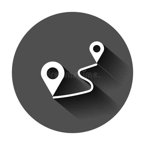 Distance Pin Icon Seamless Pattern Background Gps Navigation Vector