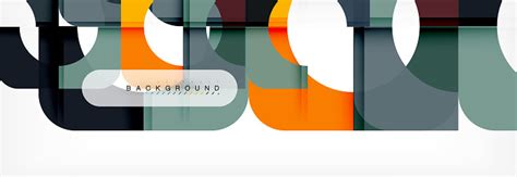 기하학적 인 사각형 배너를 추상화합니다 브로슈어 또는 전단지 프레 젠 테이 션 및 웹 디자인 레이아웃에 대 한 벡터 일러스트