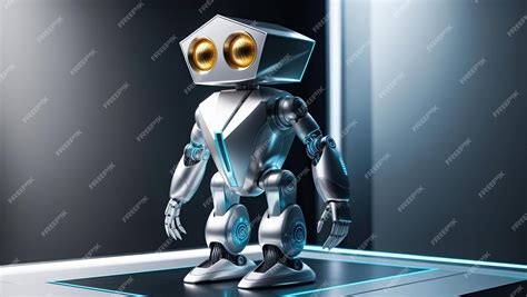 Ai Android Robot Technology Rendered In 3d 4k Wallpaper Premium Ai Generated Image