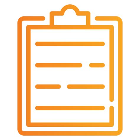 Task Generic Gradient Outline Icon