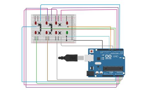 Circuit Design Combination Lock Tinkercad