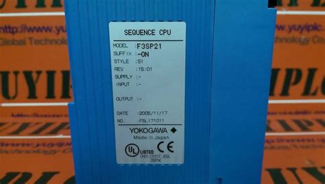 YOKOGAWASEQUENCECPUF3SP21 0N