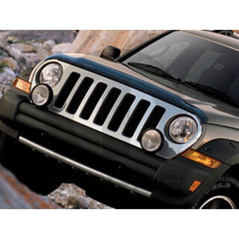 Molded Bug Deflector Tinted Jeep Logo 2005 2007 Jeep Liberty Kj