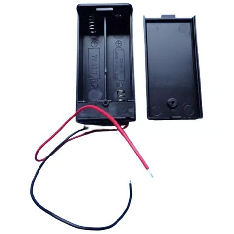 Caixa Case Suporte P Pilhas Aa Com Tampa On Off Pilha Aa Parcelamento Sem Juros