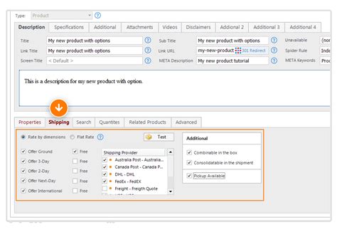 Create Product With Options