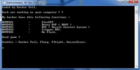 Outdated Hf Hax Csgo V27 Trigger Bot Rcs Glow Esp Bhop And