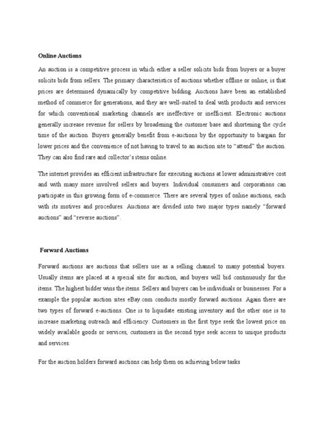 assignment pdf auction sales