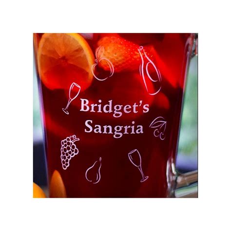 Serve Up Elegance With Our Engraved Sangria Pitcher