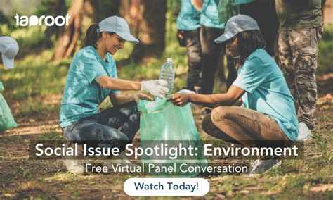 Social Issue Spotlight Panel Environment Taproot Foundation