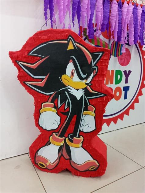 Piñata Sonic Mediana Silueta Piñata Fiesta De Sonic Sonic